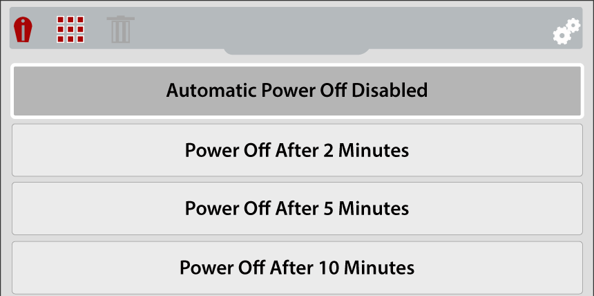 Settings Menu